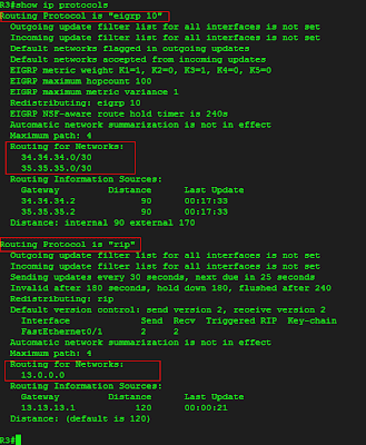 belajar cisco : Redistribute Rip Eigrp
