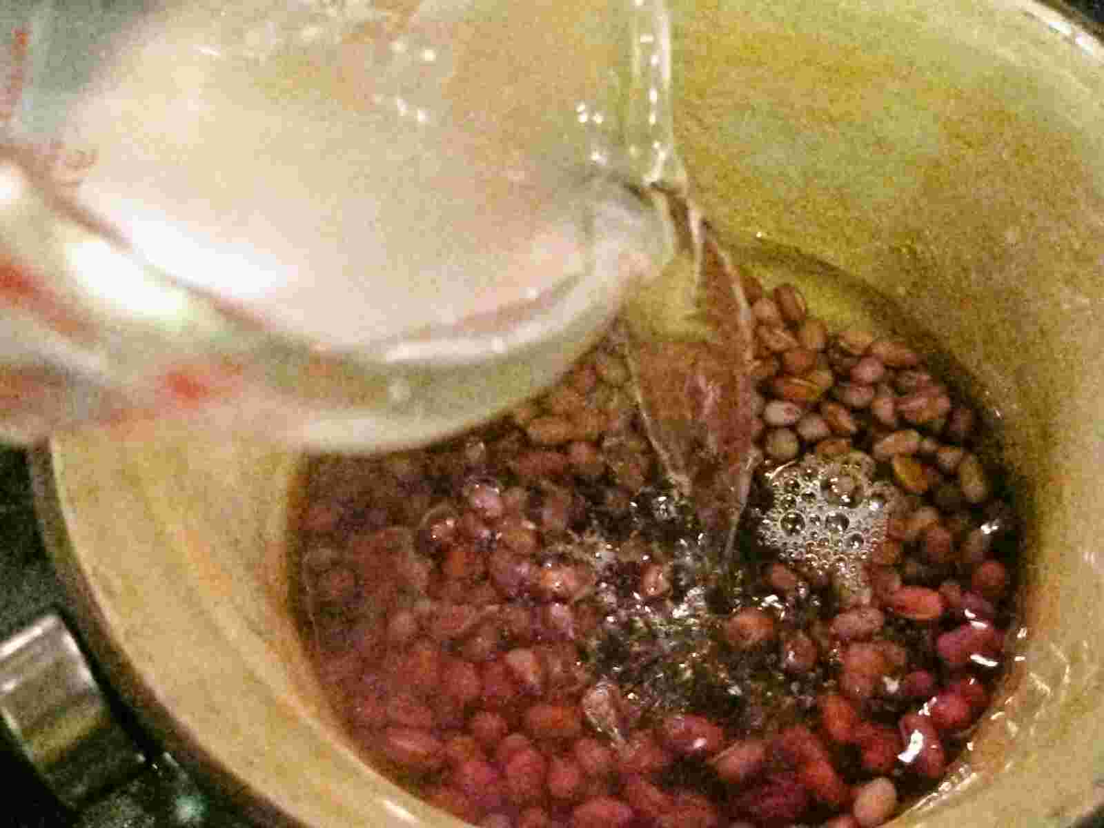 Recipes for Tom: Azukigayu / rice porridge with azuki beans