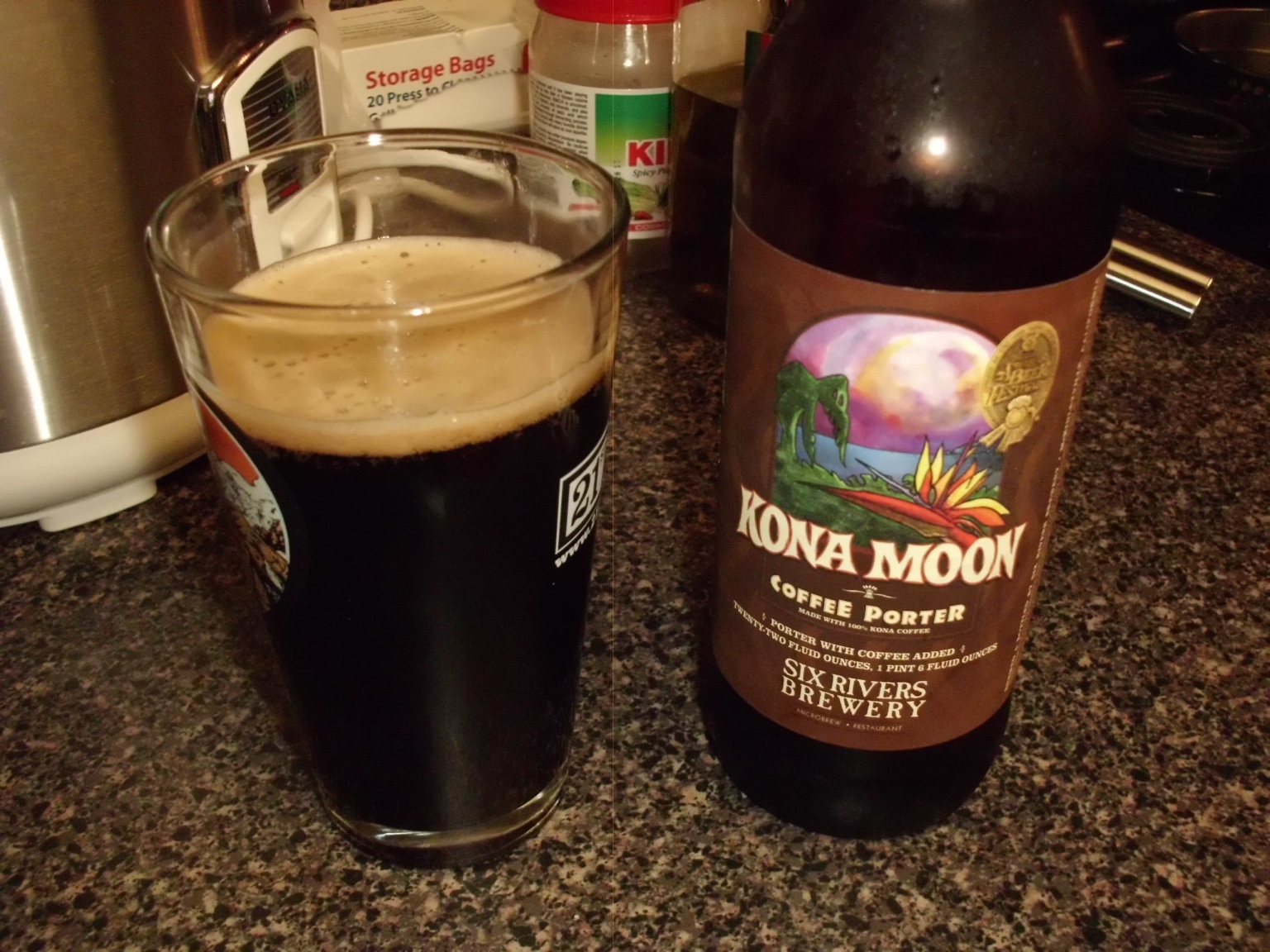 Constructive Culinary Chaos. Compiled.: Six Rivers Kona Moon Coffee Porter.