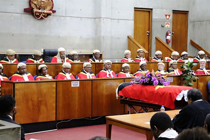 PNG Judiciary farewelss late judge Davani - One Papua New Guinea