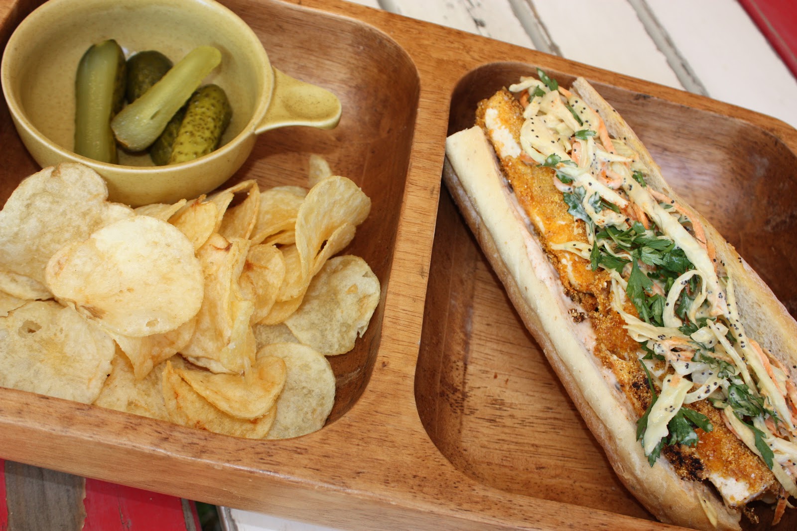 The Vegetarian: Vegan Polenta Crusted Tofu Po' boy