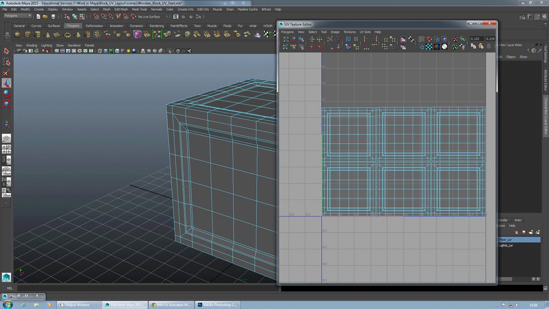 Mark Stamp - Digital Design: Maya Tutorials - UV maps and texturing pt 1