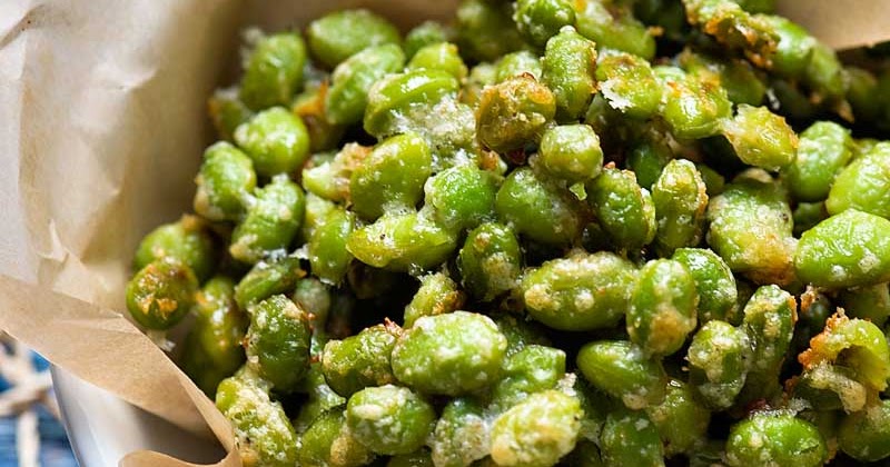 Crispy Parmesan Garlic Edamame Recipe - Girls Dishes