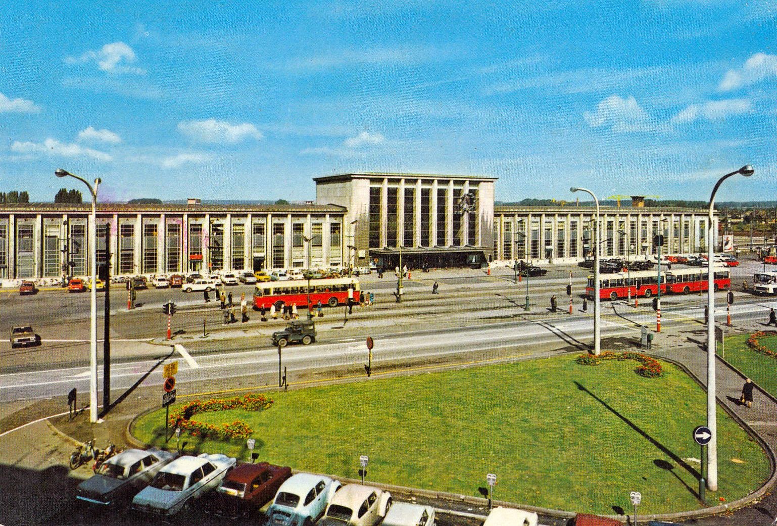 transpress nz: Mons station, Belgium, circa 1980