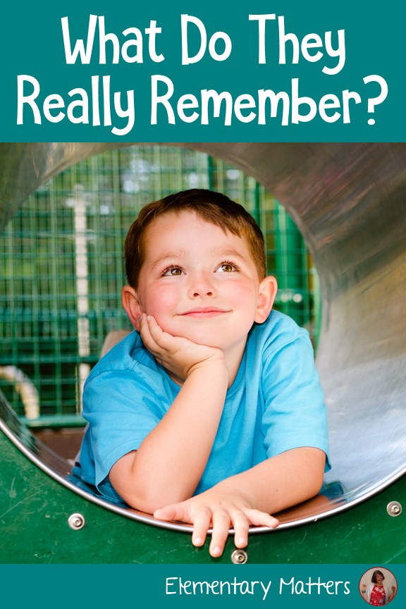 Elementary Matters: What Do They Really Remember?
