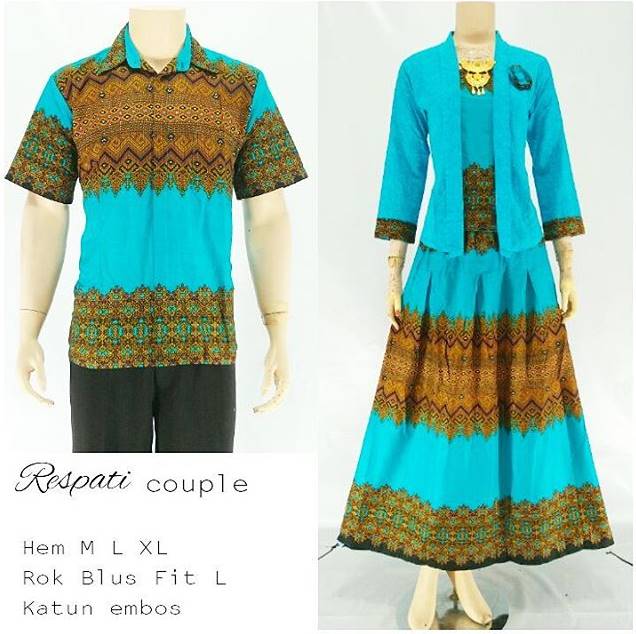 10 Model Baju Batik Sarimbit Pasangan Modis Menarik 2020