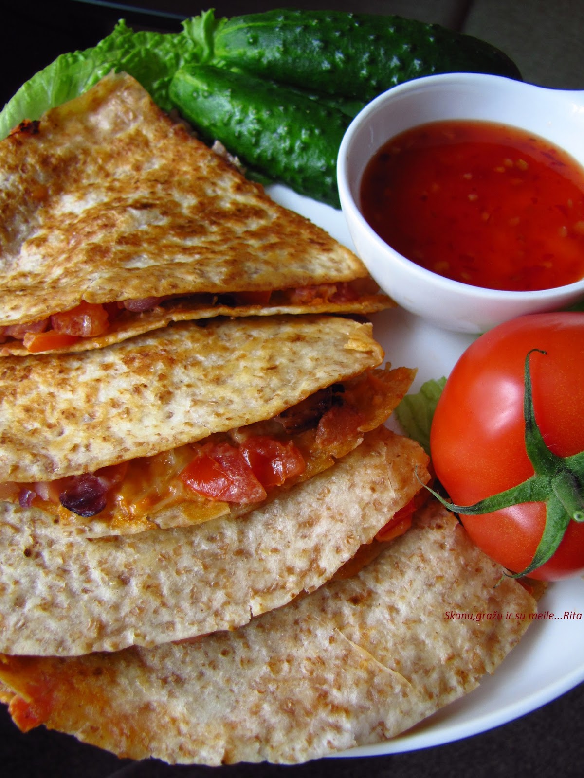 Ritos receptai : Įdarytos tortilijos