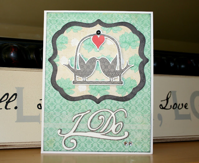 Happily Ever Paper Crafter: "Portrait" Paper Wedding Card