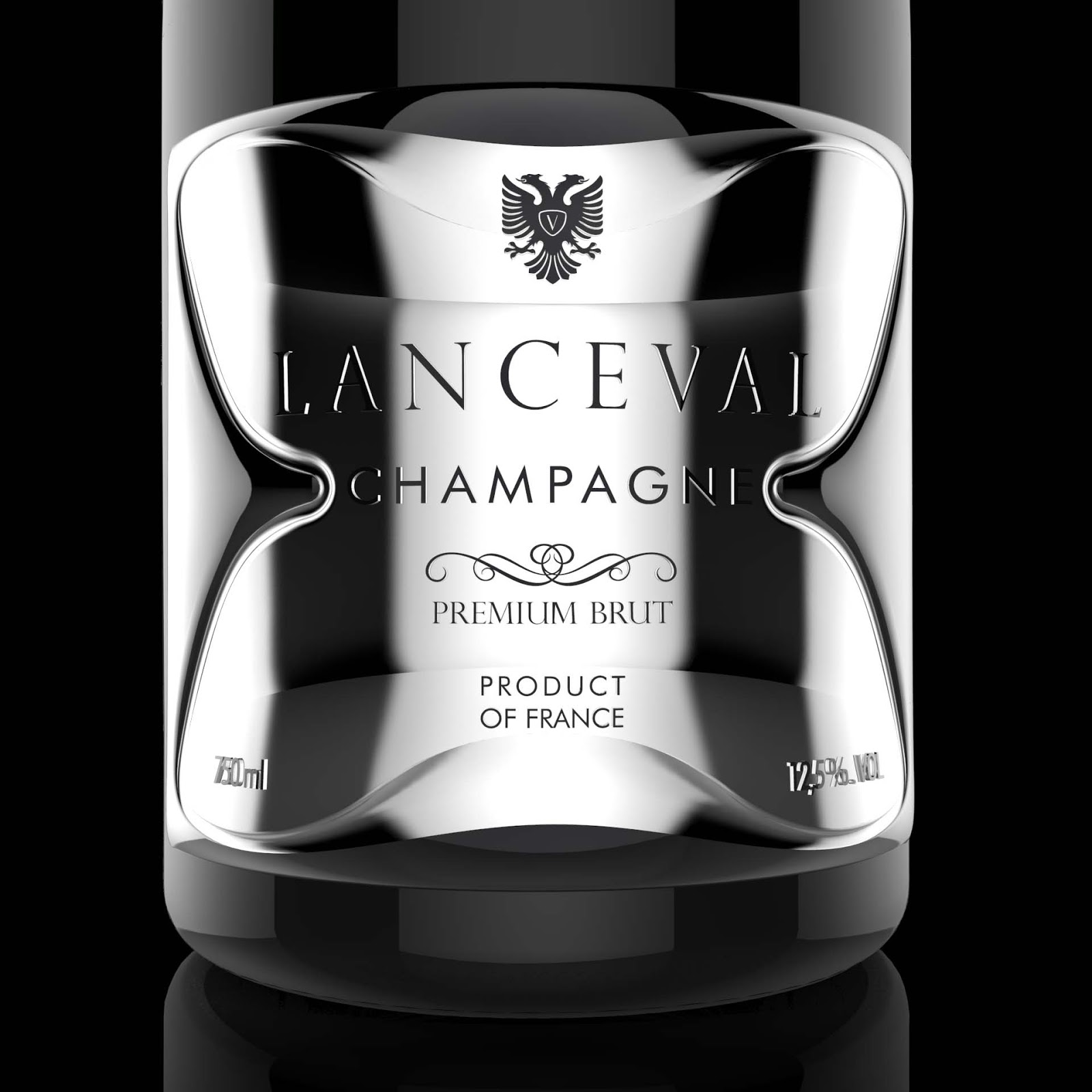 Lanceval Luxus Champagne Liquid Gold & Silver – Packaging Of The World