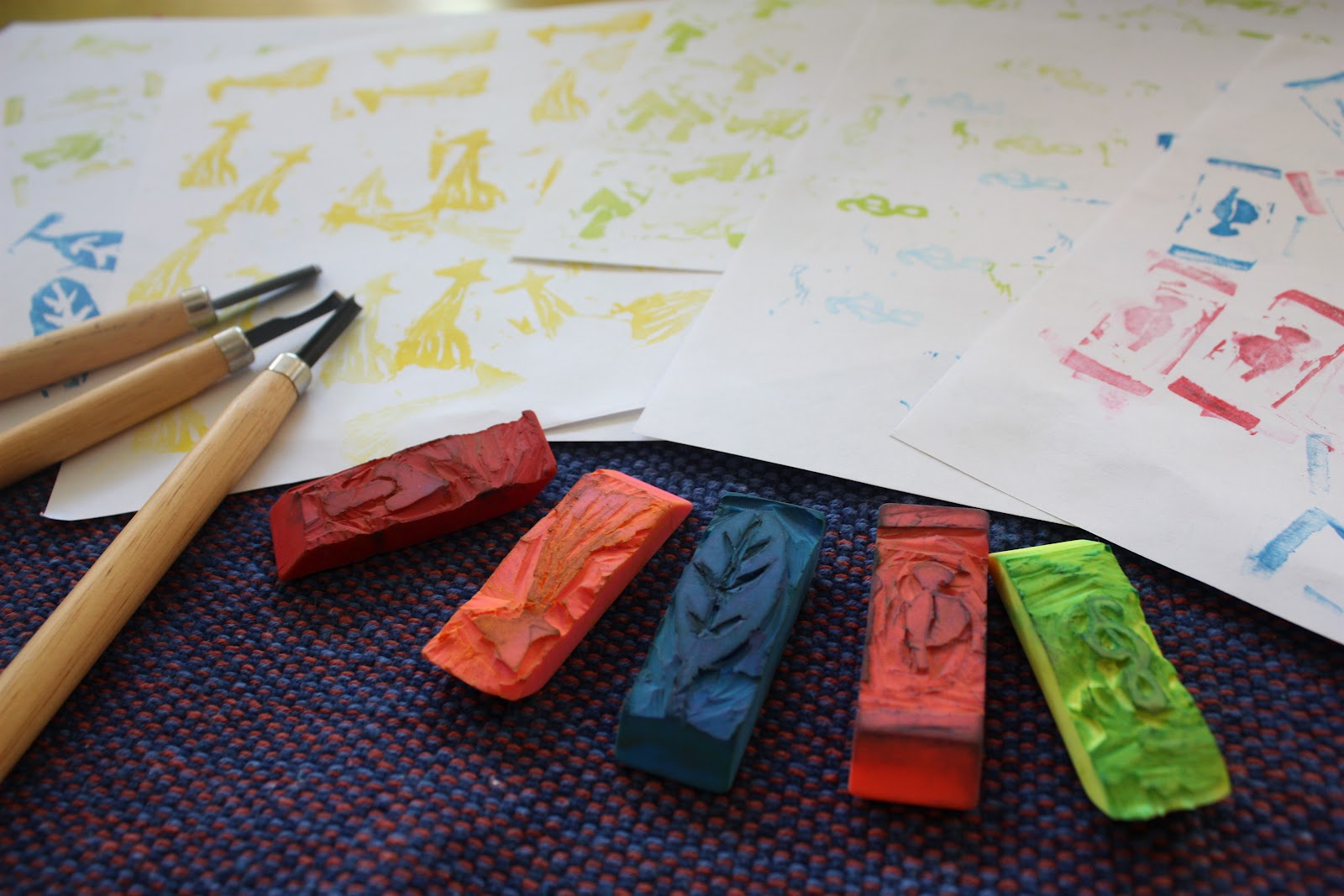 Hand-Carved Eraser Stamps - Or so she says...
