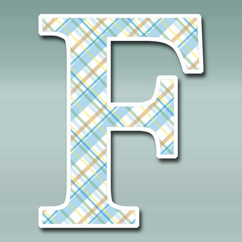 GRANNY ENCHANTED'S BLOG: "Blue-Tan Plaid" Free Scrapbook Alphabet