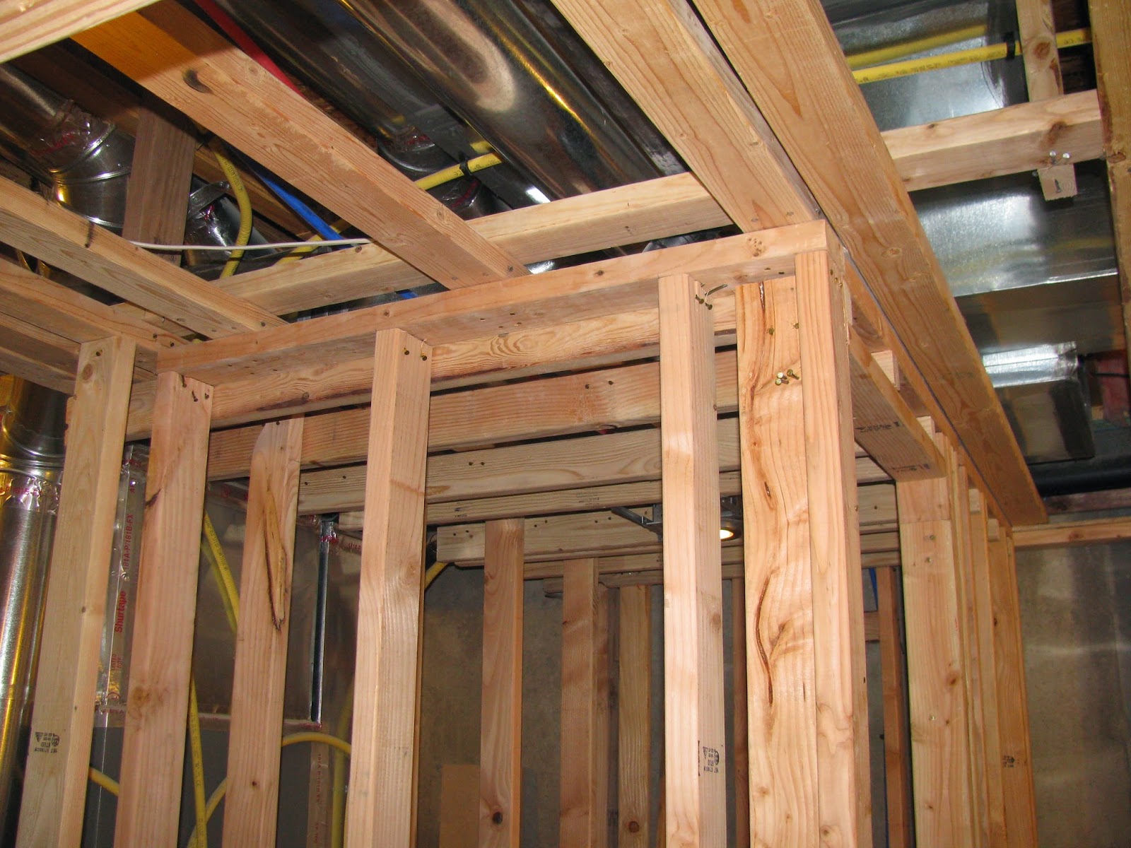 Basement project: Finished with framing, electrical, plumbing, and HVAC!