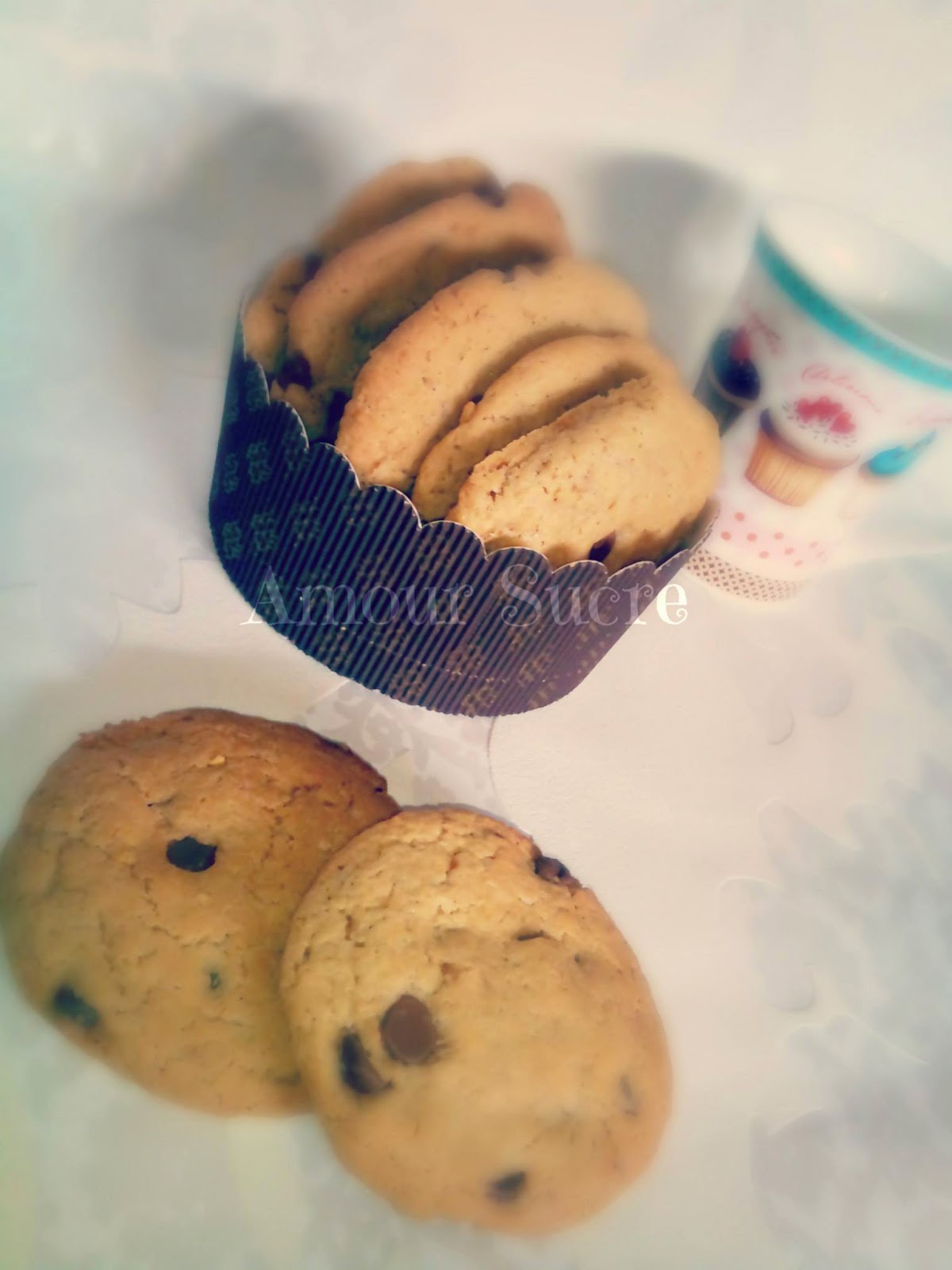 Amour Sucre: Maxi Cookies...estas son las tipicas galletas Americanas ...