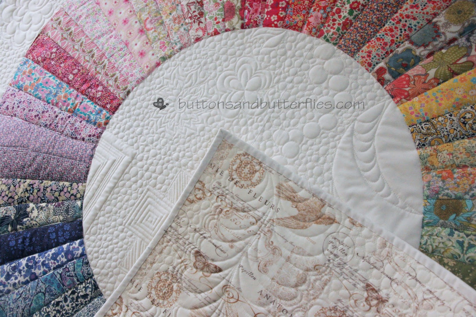 Buttons and Butterflies: Liberty Color Wheel {Quilt}