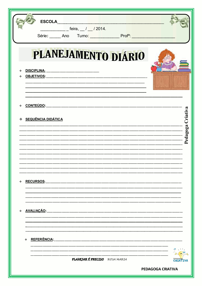 Plano De Aula Diário - NAZAEDU