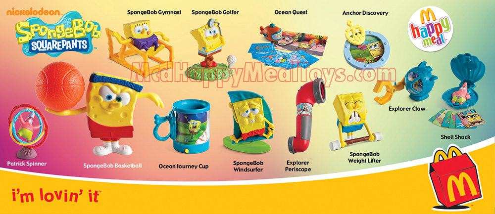 Happy Meal Toys Collection Fan Site: SpongeBob Squarepants Underwater ...