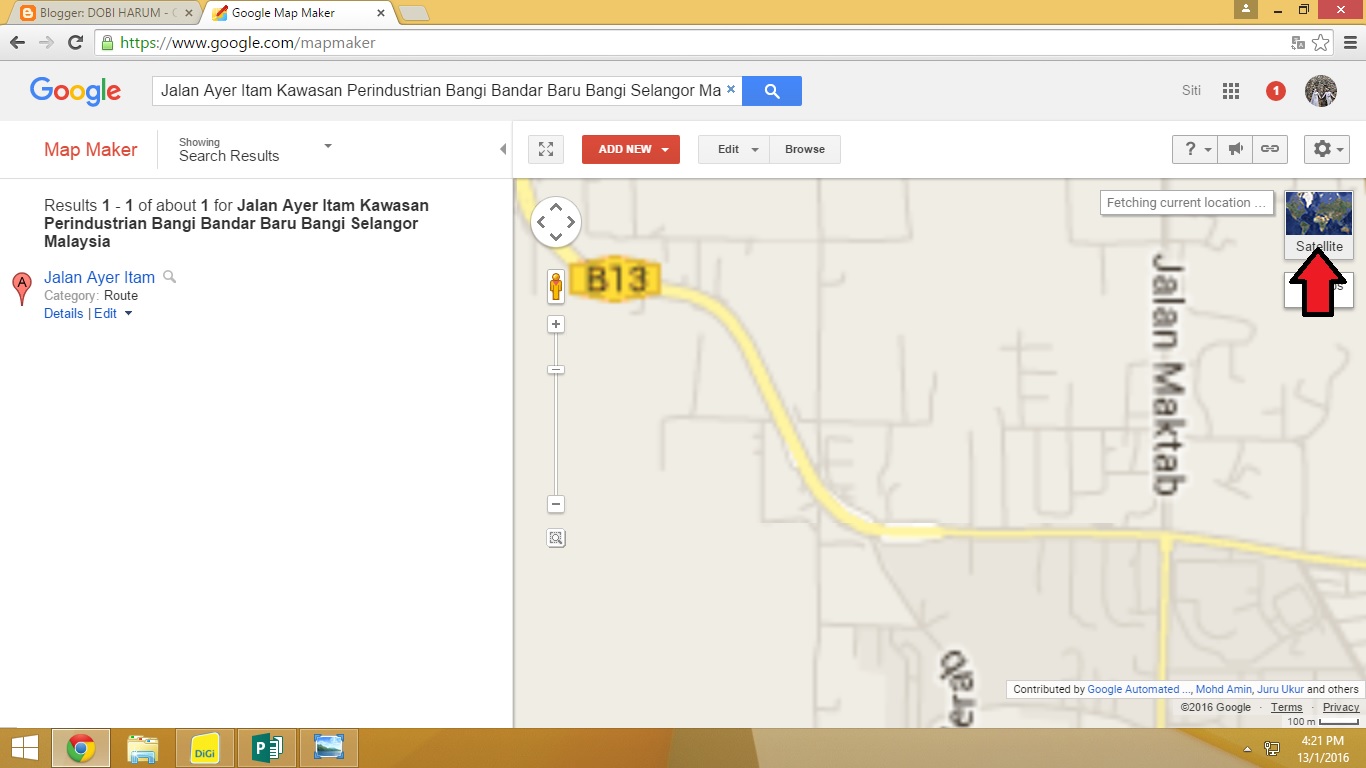 DOBI HARUM: Cara Letak Lokasi Premis / Kedai dalam Google Map