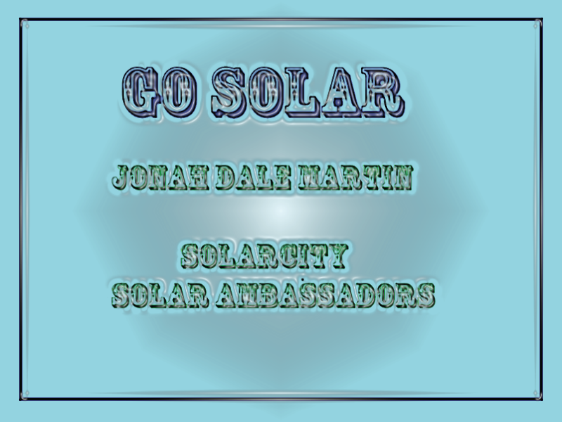 GO SOLAR: ABOUT SOLAR