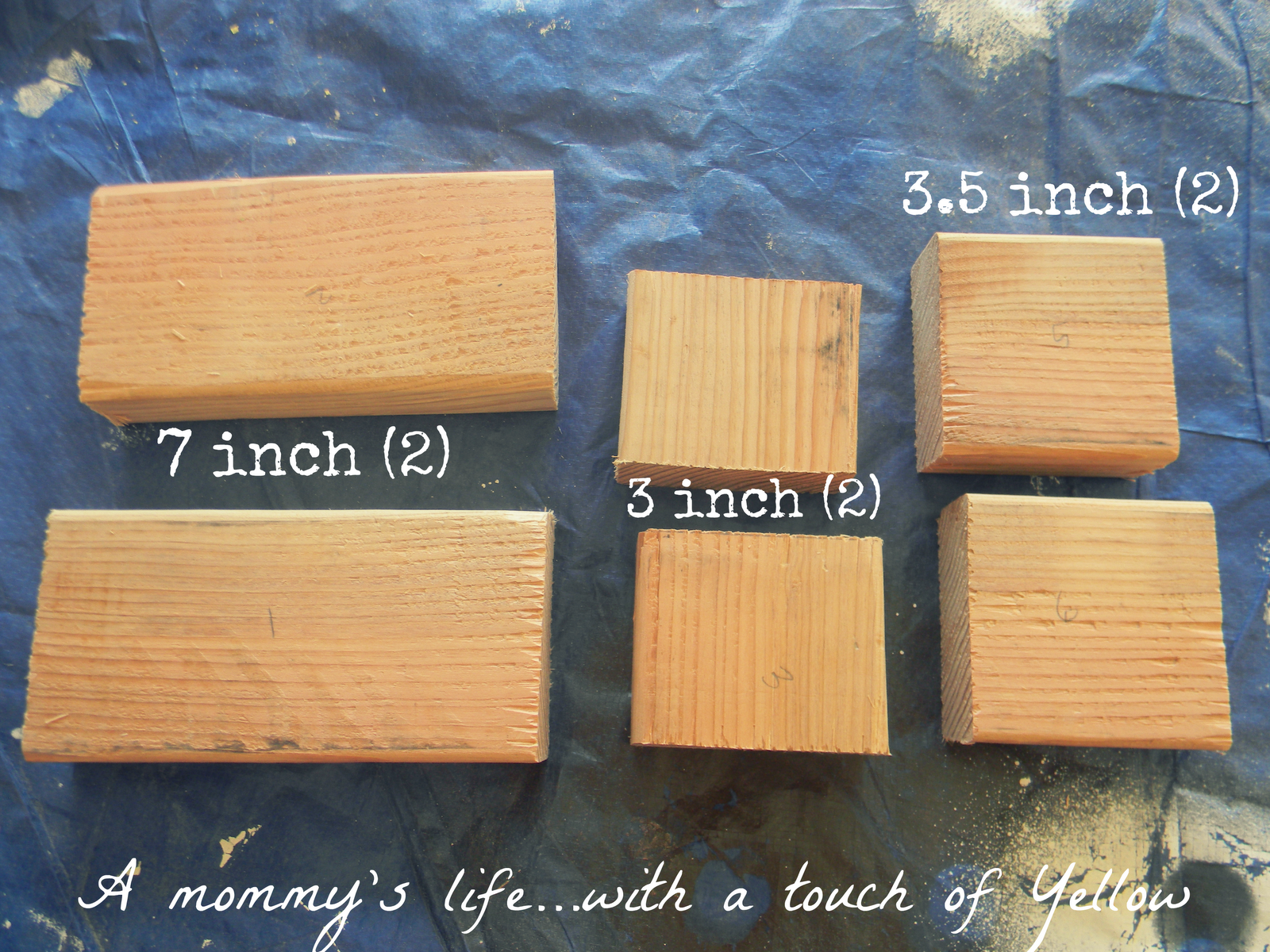 A mommy's life...with a touch of YELLOW: 4th of July Flag Blocks