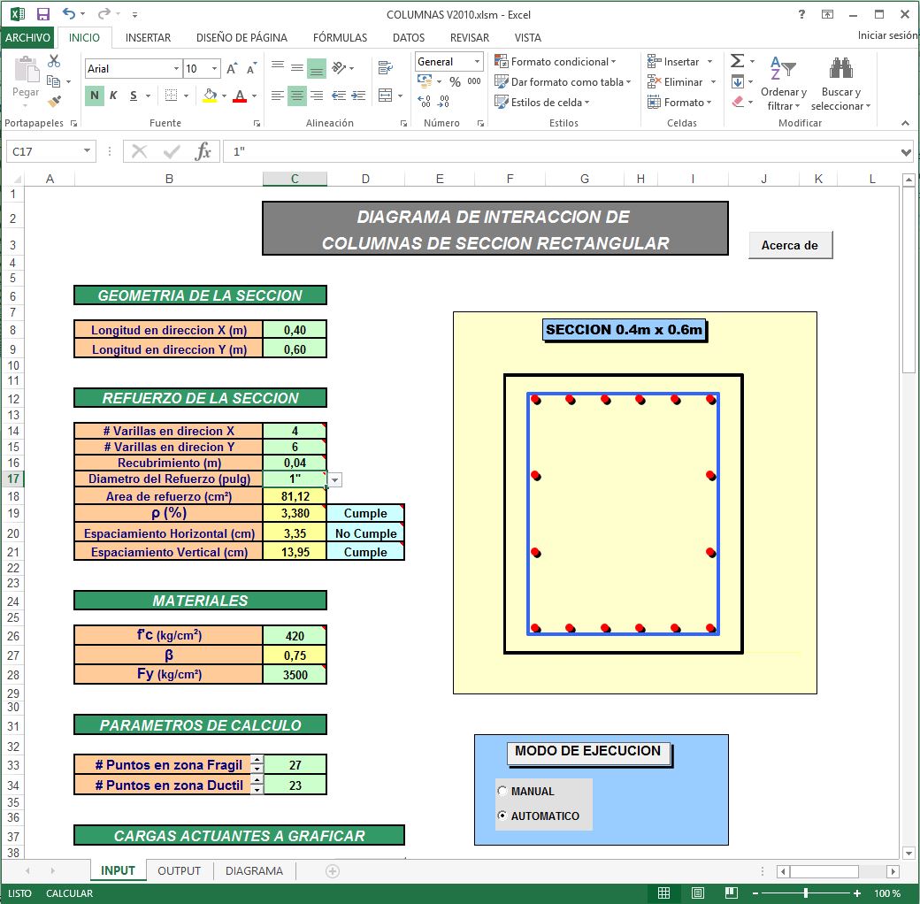 LA CUEVA DE JJ: Excel para diagrama de interacción de columnas