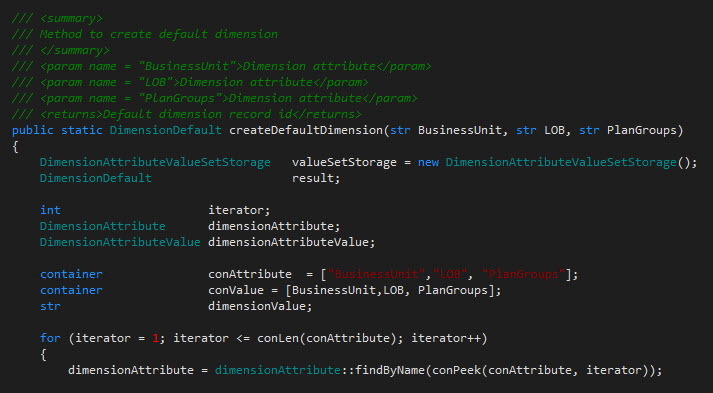Inside Microsoft Dynamics AX: Job to create default dimension having dimension attribute and ...