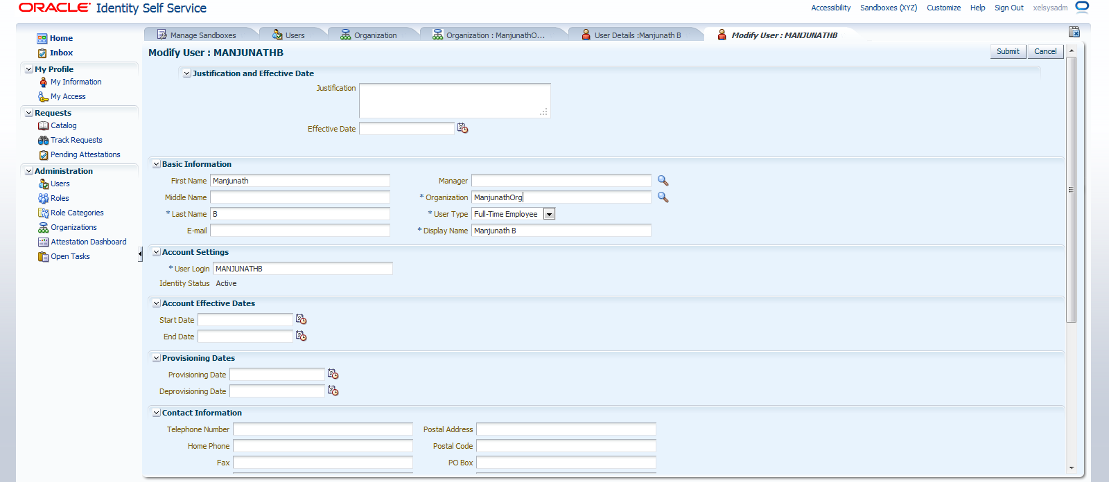 Oracle Identity Manager (OIM) 11G R2 PS2/PS3/12C: Create User and Customize Fields, Create Role ...