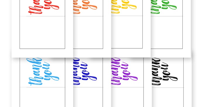 foldable free printable printable thank you cards templates printable ...