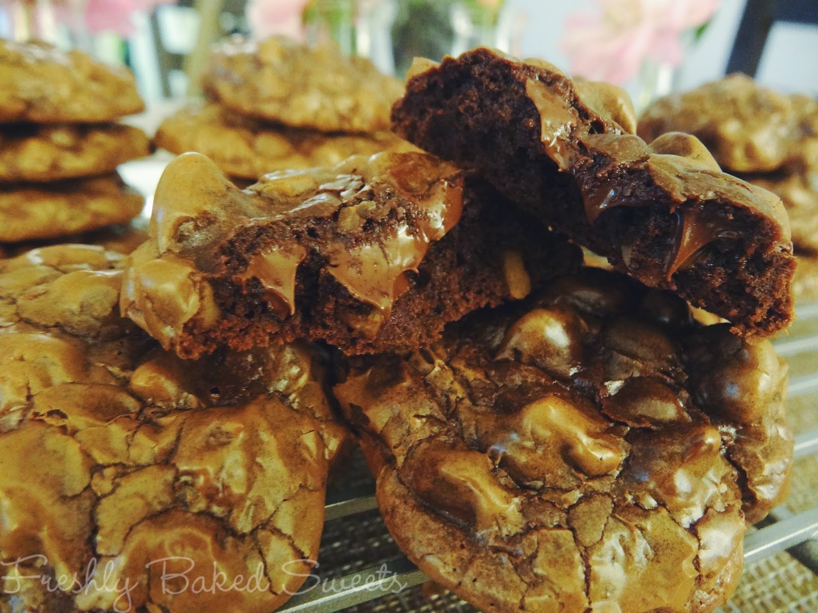 Freshly Baked Sweets: Husband's Choice - Hazelnut Brownie Cookies