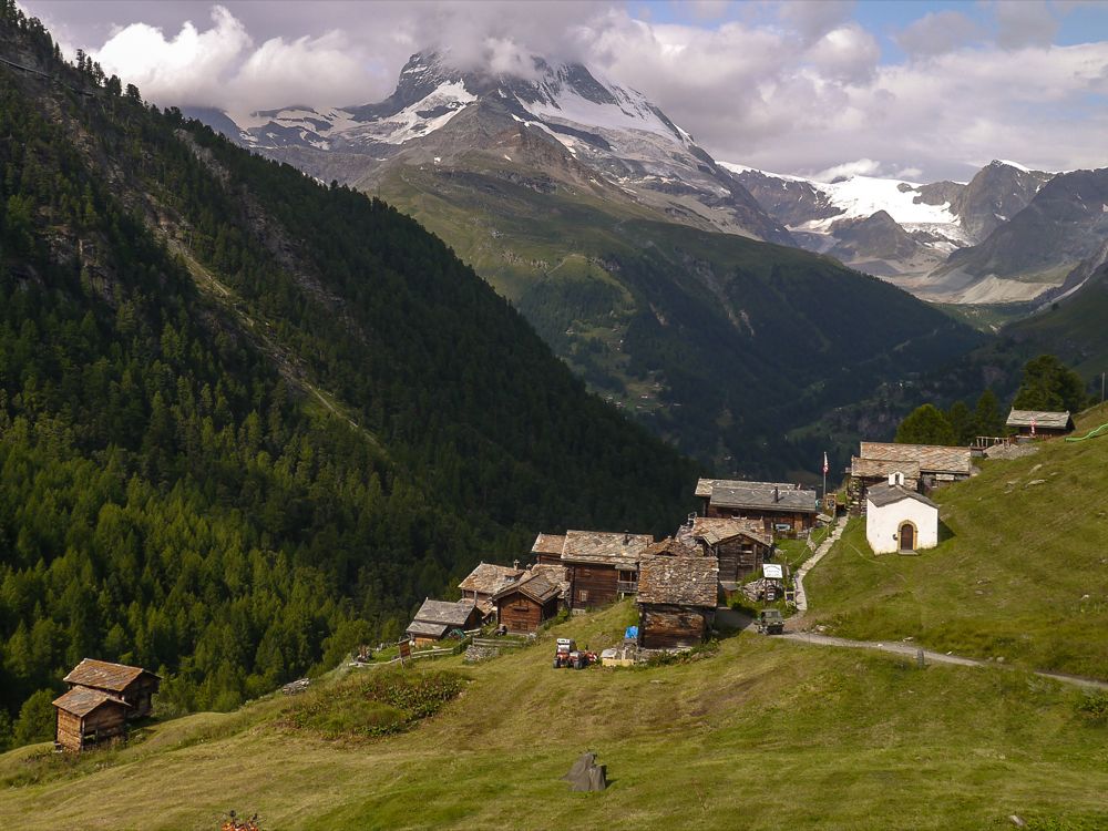 Wallis 2014 - Zermatter Rundwanderung über Findeln, Blauherd, Tuftern ...