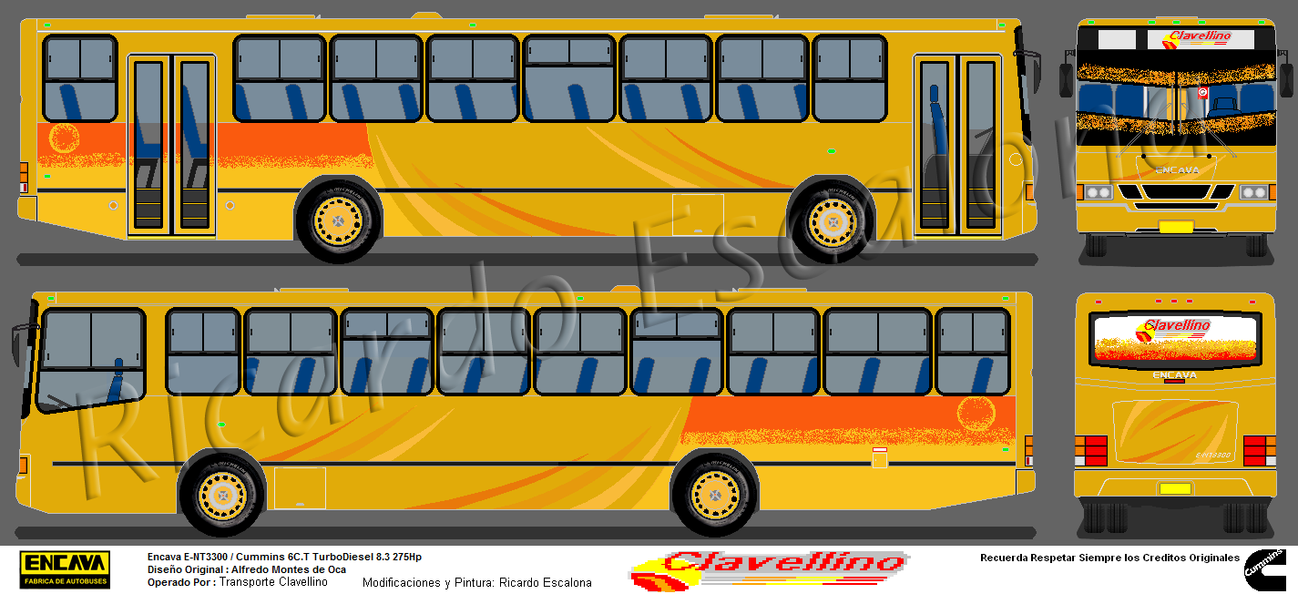 Diseños de Buses Venezolanos !: Transporte Clavellino