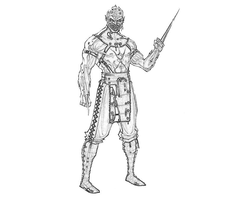 Mortal Kombat Baraka Coloring Pages Coloring Pages