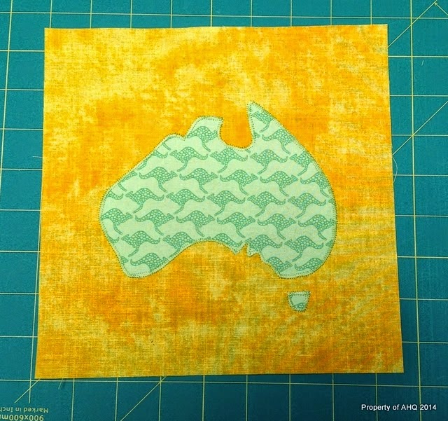 APRIL BOM BLOCK – The Australia Block - Aussie Hero Quilts (and Laundry ...