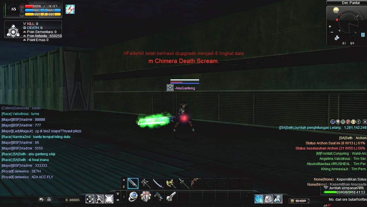 Skin RF : Aura hijau weapon pvp ~ VICTORY - SHARE