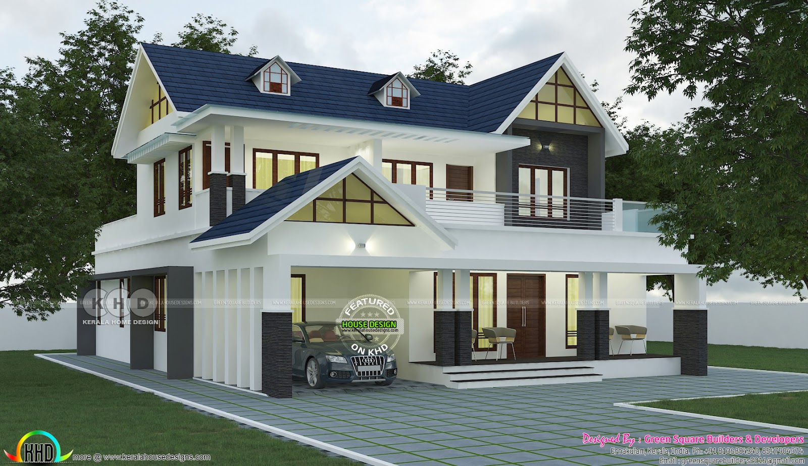 Open Terrace House Design