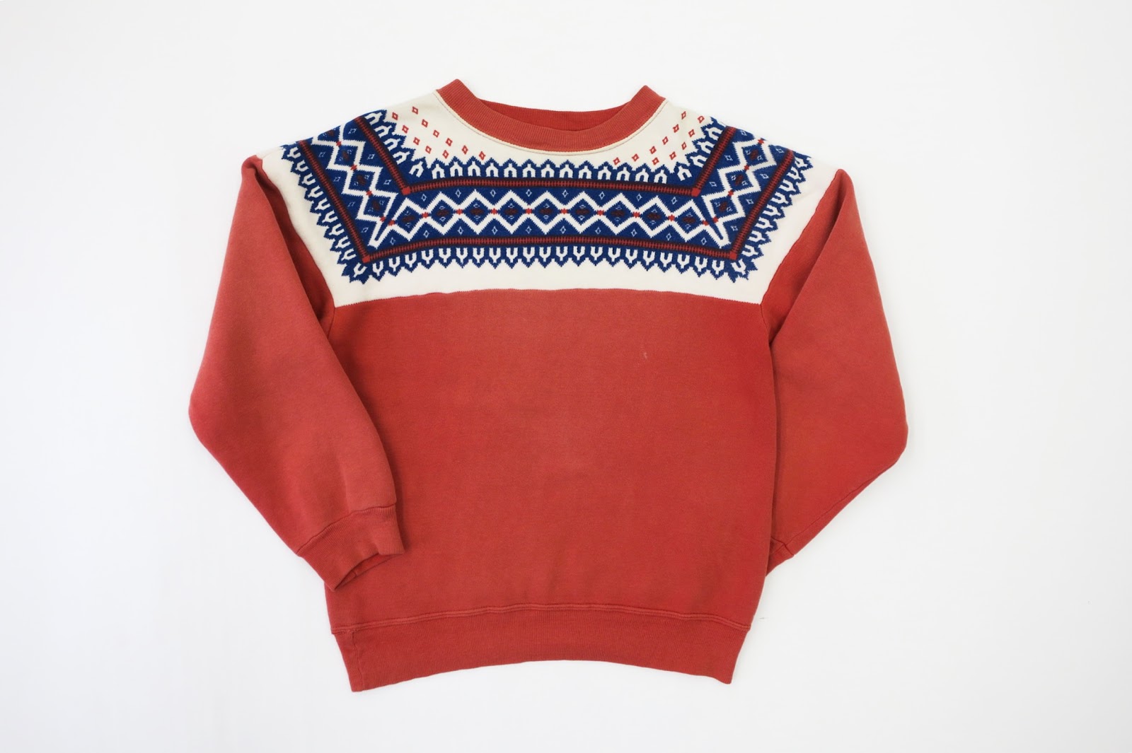 Barr vintage select store : Snow Pattern Sweat Shirts Barr vintage select store : Snow Pattern Sweat Shirts