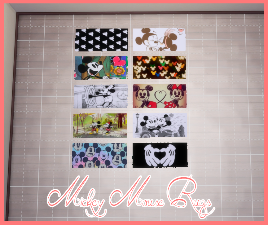 Mickey Mouse Rugs [NG] ~ Nathys Sims
