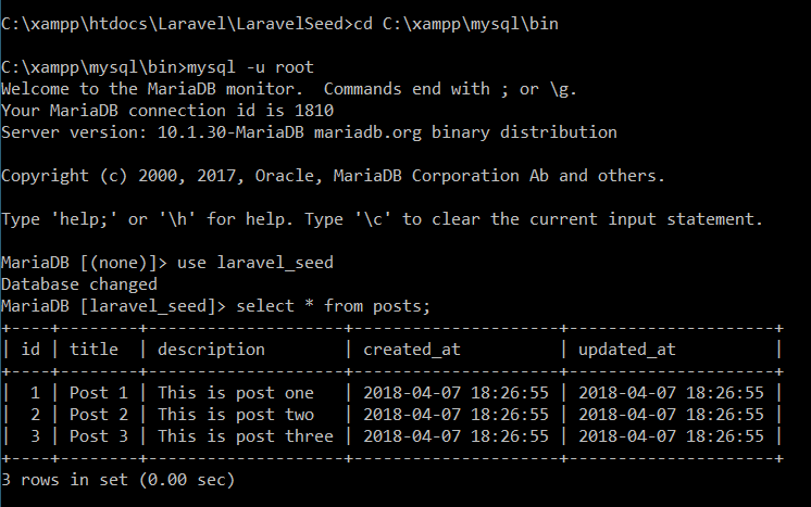 Database Seeding With Laravel