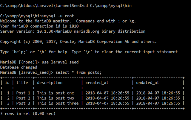 Database Seeding with Laravel