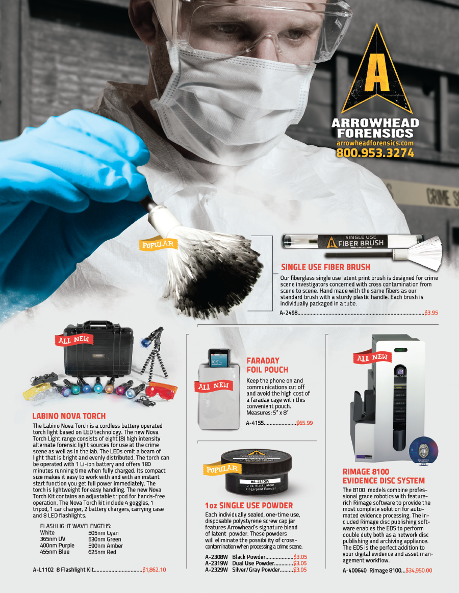 CARRDIAC+DESIGN: Arrowhead Forensics Magazine Ad