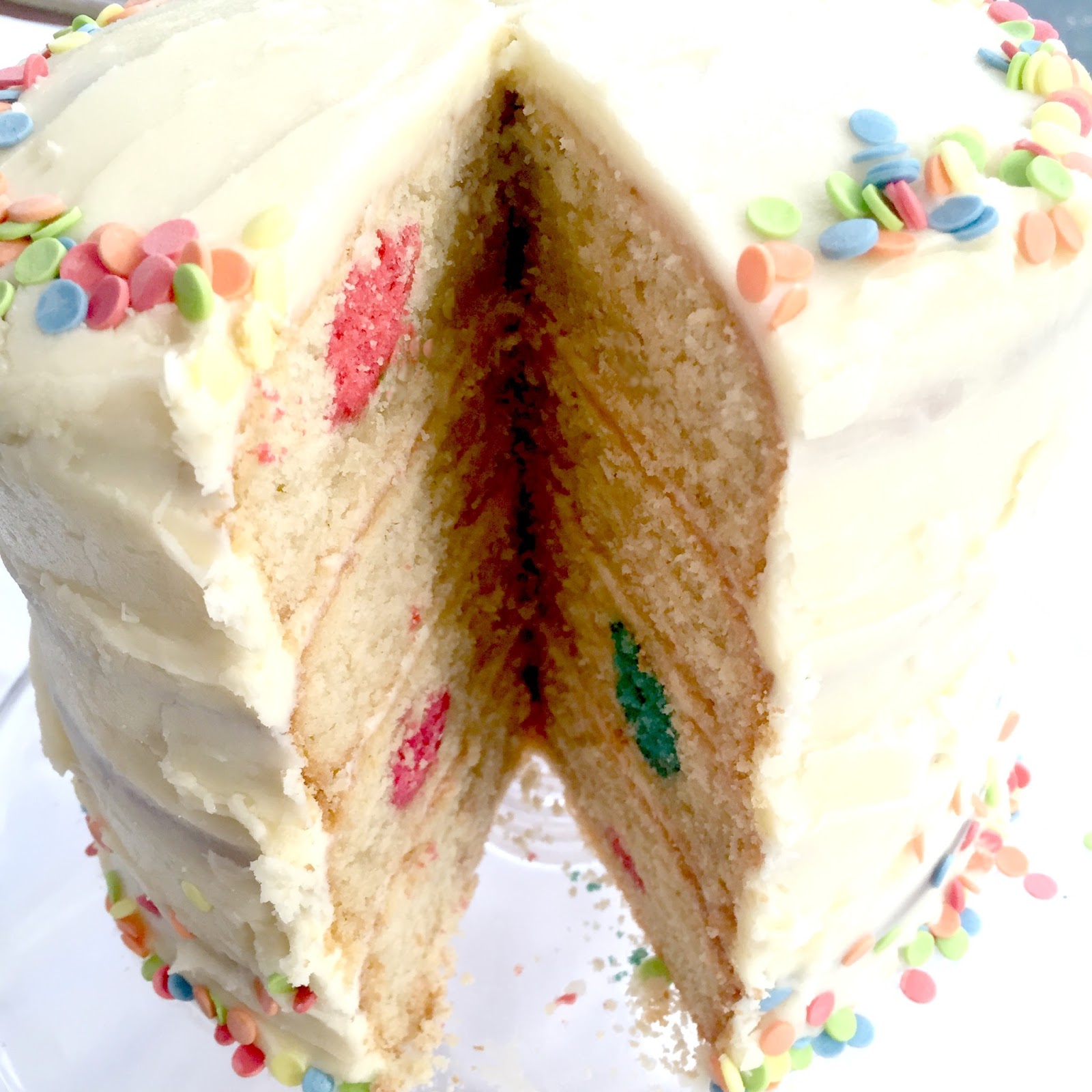 A Rainbow Polka Dot Themed Birthday Party: Table Decorations - Eat.Love ...