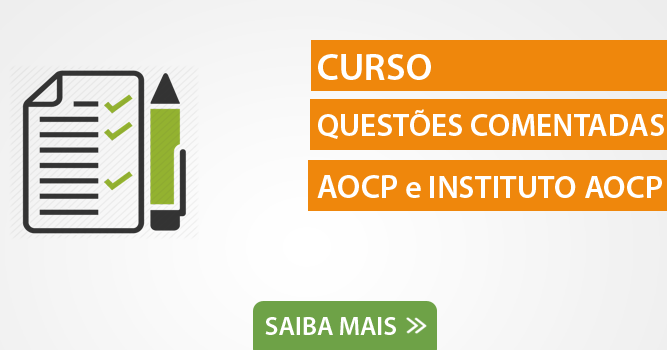 [Português Concurso]: Questões comentadas AOCP + Instituto AOCP