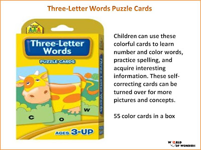 World of Wonders: Three-Letter Words Puzzle Cards