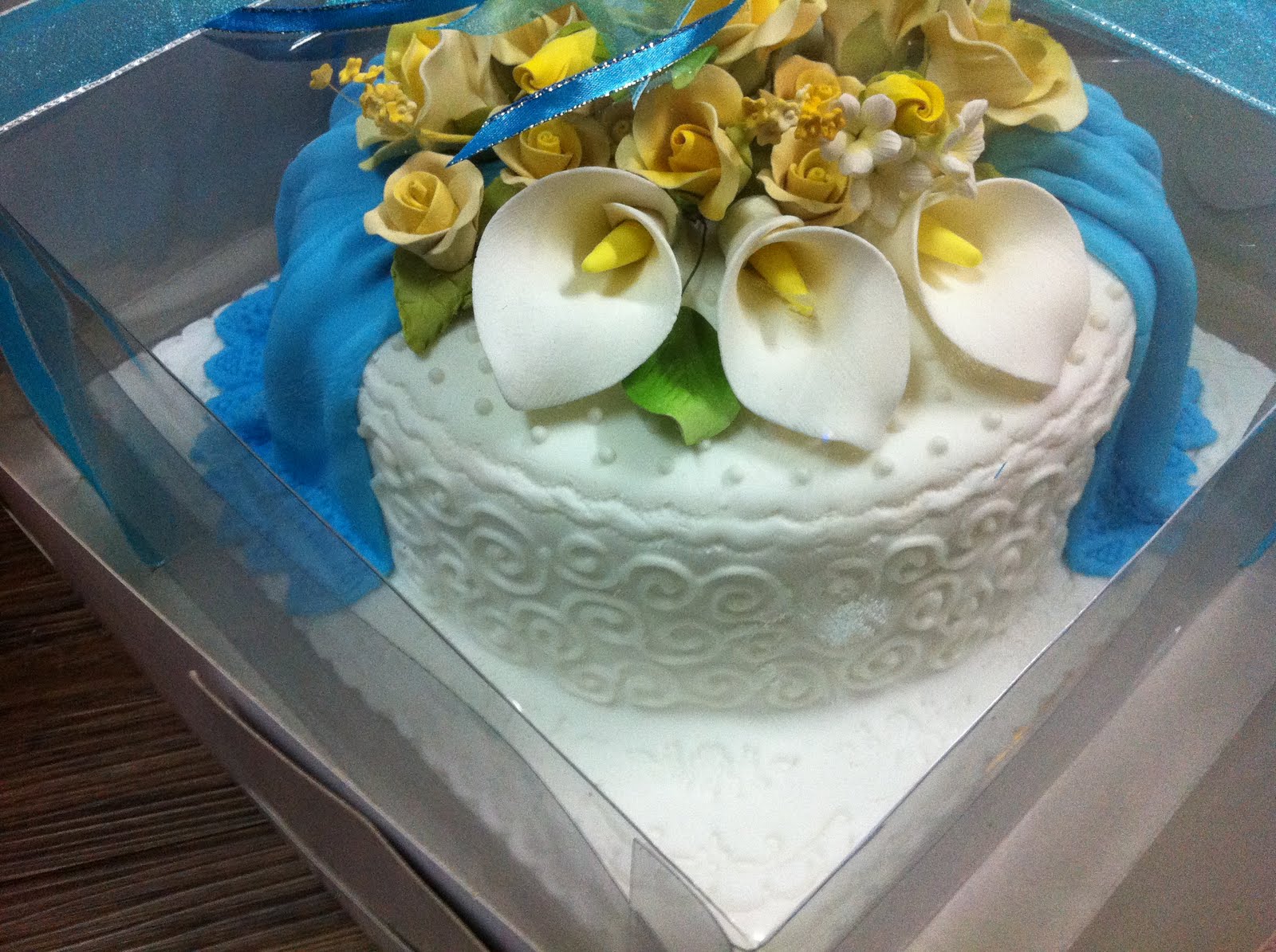 IreneBakelove2: Blue Theme - Hantaran Cakes for Hanisawaty