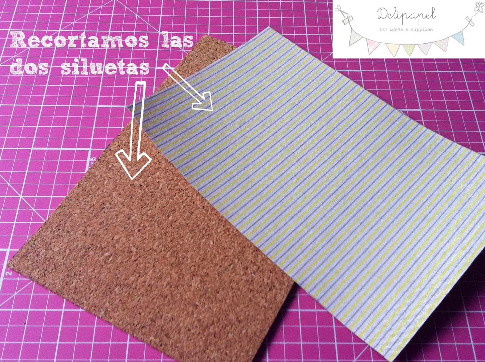 Delipapel: DIY Corcho en Marco de Fotos