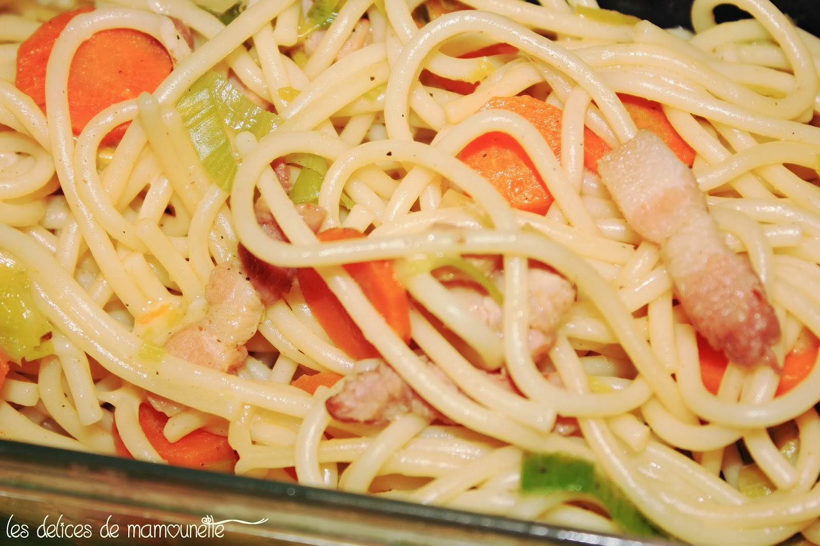 Les Délices De Mamounette: Spaghettis façon sauté de mines