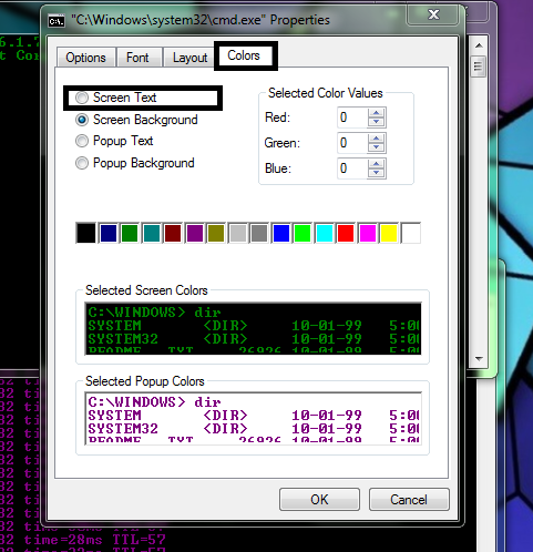 Ganti Warna Text CMD - Thobib Lab