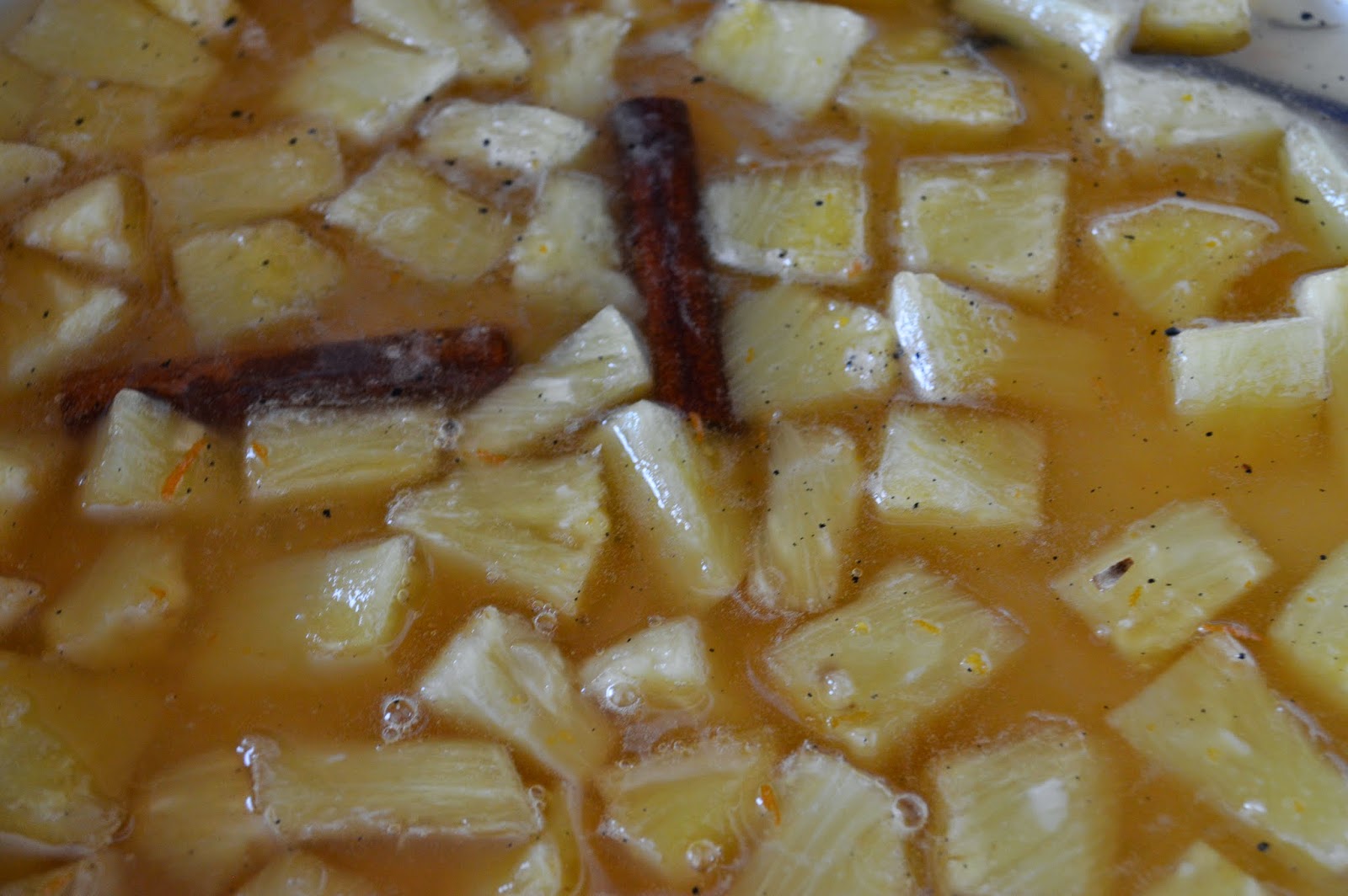 From Scratch: Honey Poached Pineapple