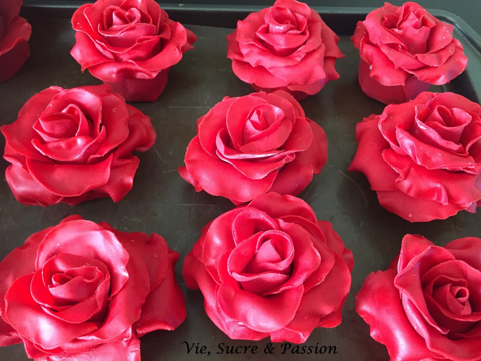 Vie, Sucre & Passion: Comment faire des Roses en Fondant (Tutoriel)