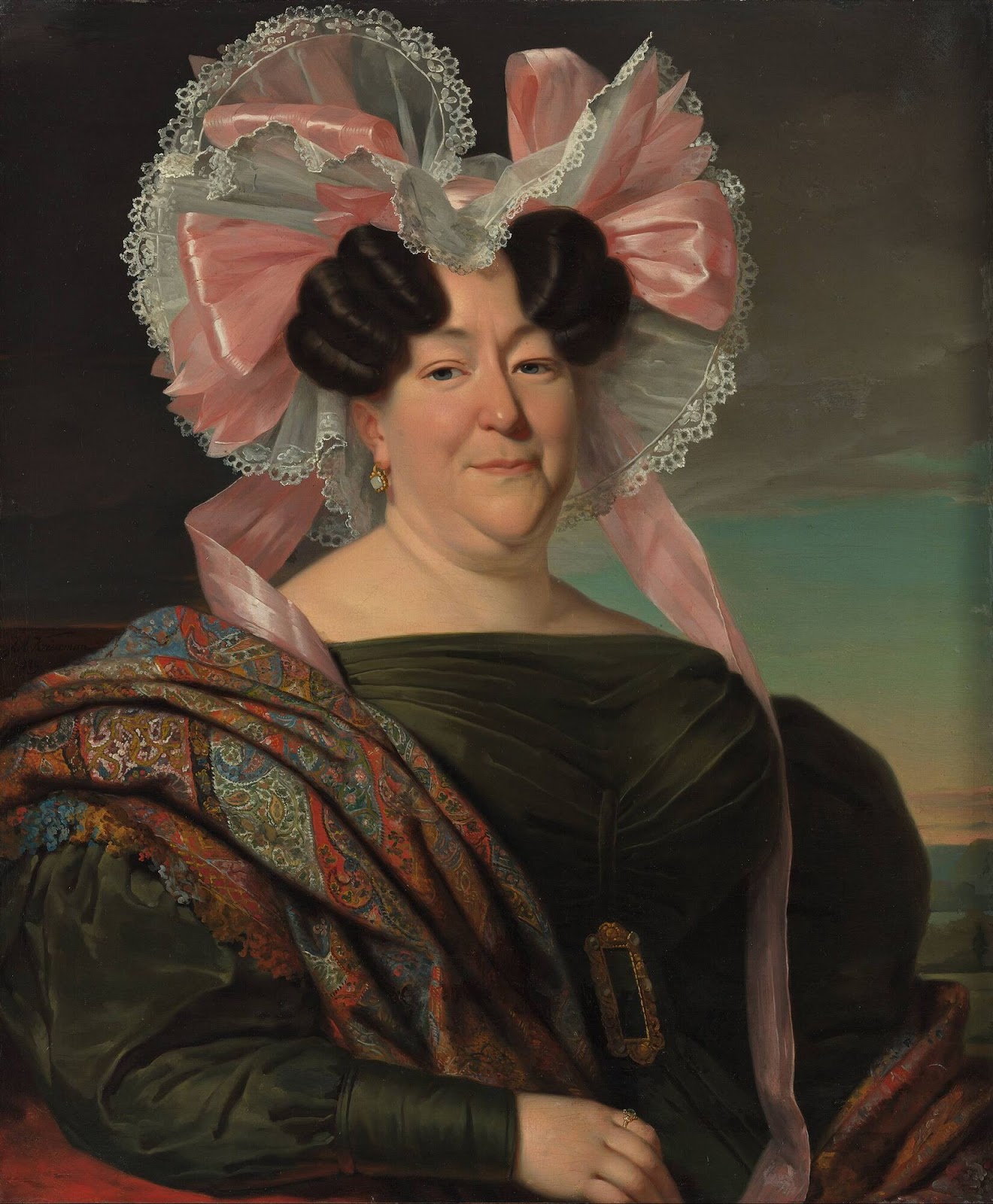 Jan Adam Kruseman: Portrait of a lady (1829)