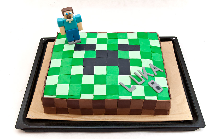 Moj svet kuhanja in priprave sladic: Torta Minecraft